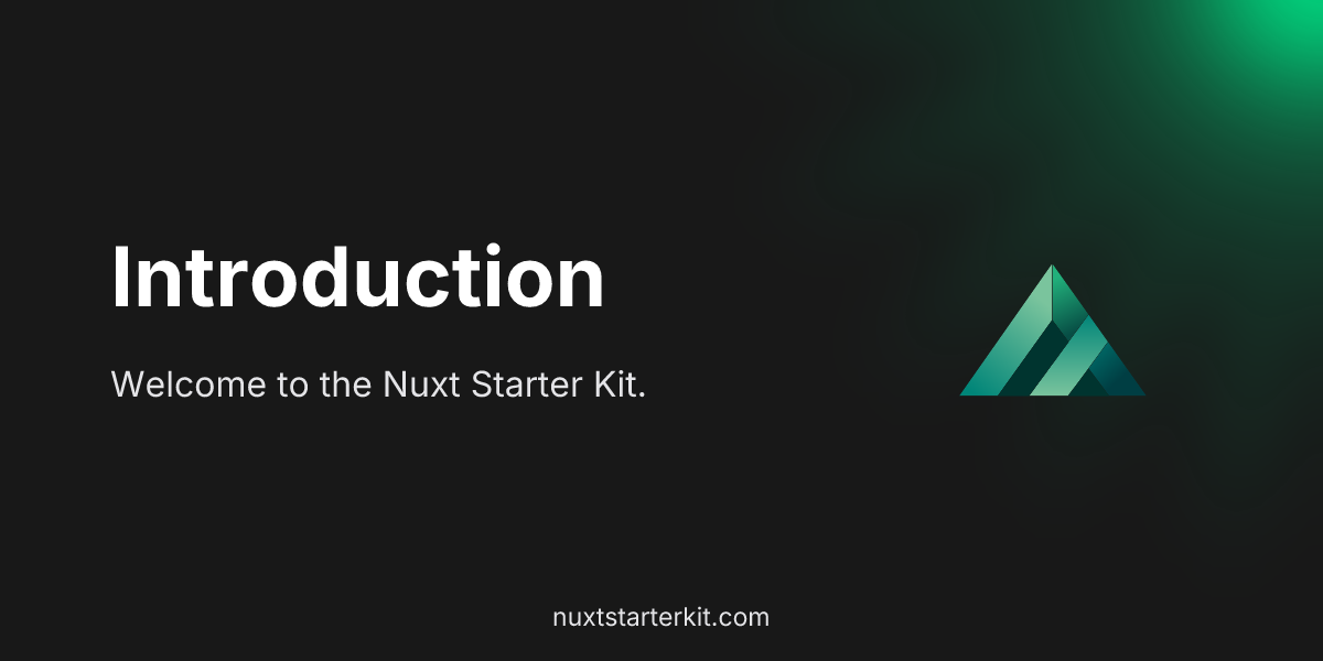 Introduction | Nuxt Starter Kit